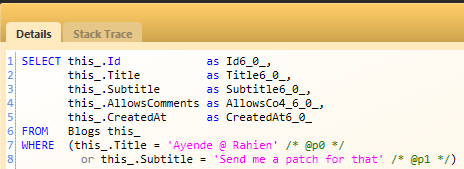 NHibernate Queries - Examples - Ayende @ Rahien