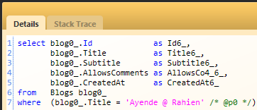 NHibernate Queries Examples Ayende Rahien