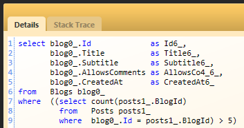 NHibernate Query Only Properties Ayende Rahien