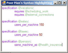 Poor man's syntax highlighting - Ayende @ Rahien
