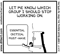 Prioritization, the Dilbert way - Ayende @ Rahien